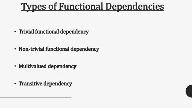 Function Dependency And Types And Example