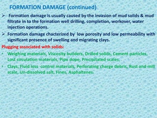 Formation damage evaluation | PPT