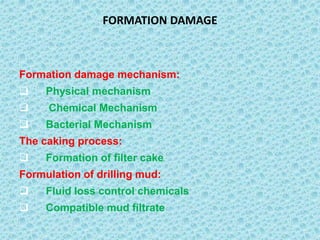 Formation damage evaluation | PPT