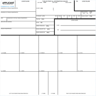 Fd 258 form | PDF