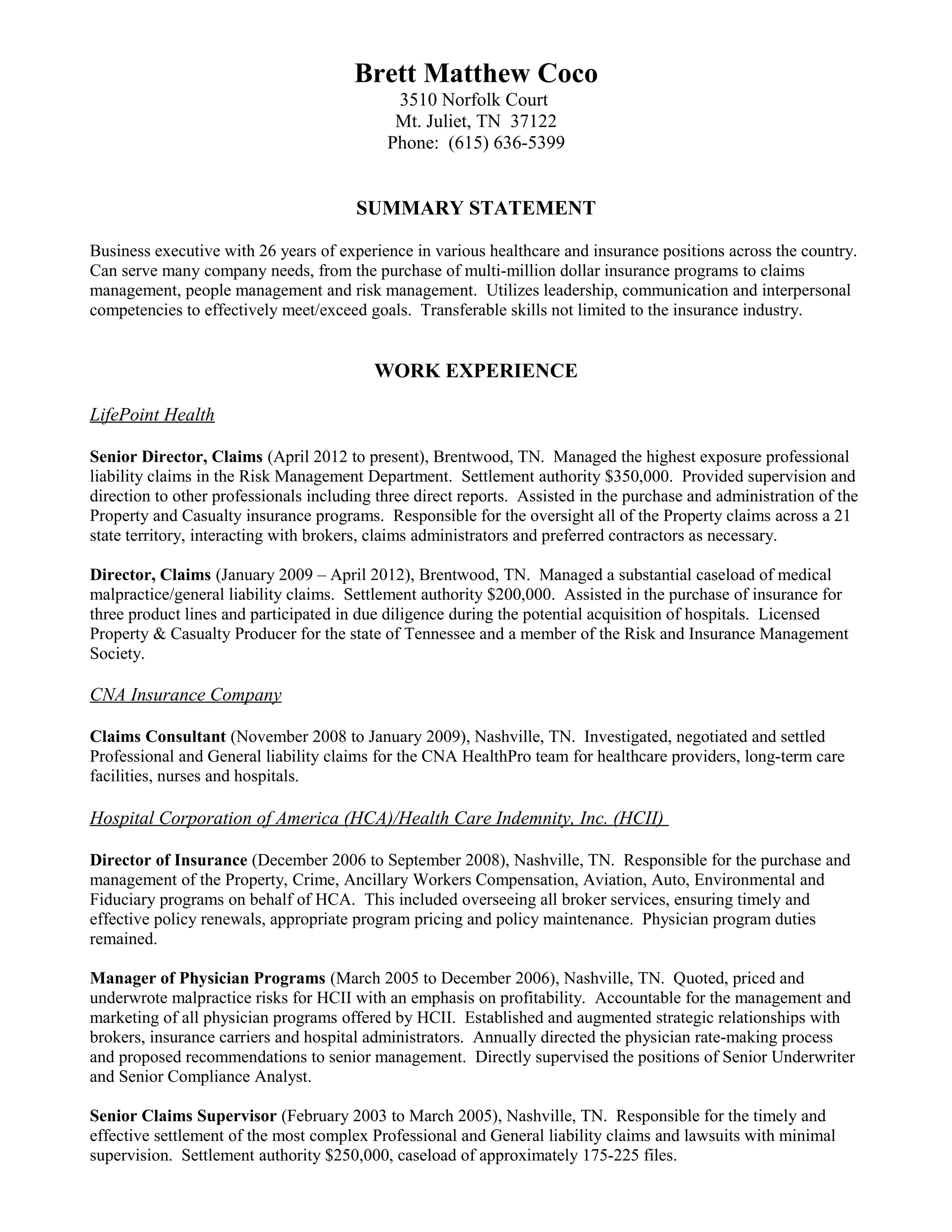 BMC Resume 040716 | DOC