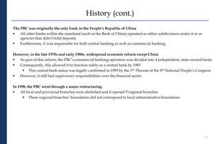Central Bank Project -- China | PPTX