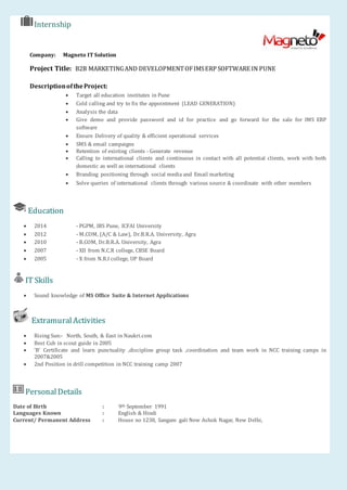 vikrant new resume | PDF