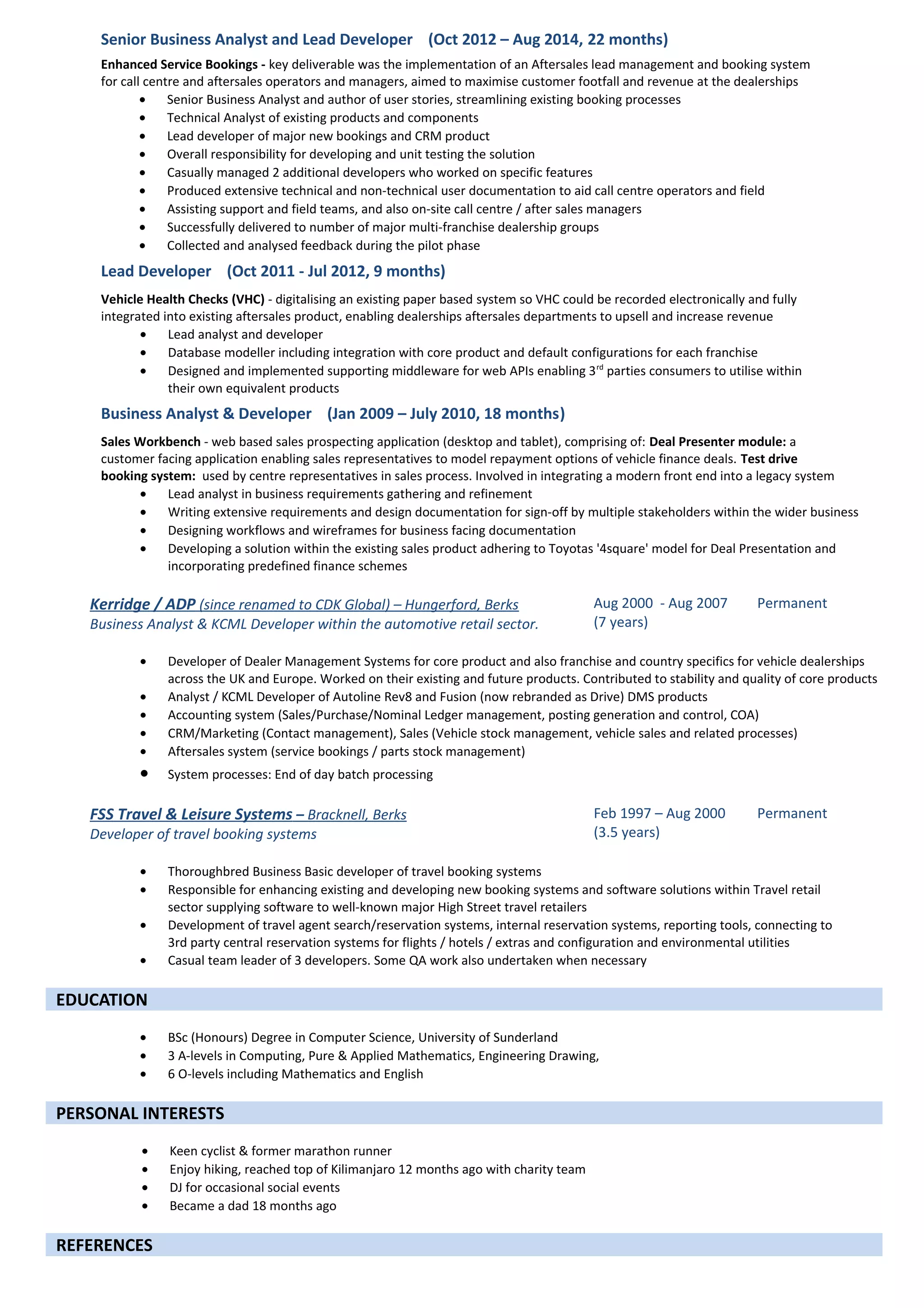 Toby Smith CV v4 | PDF