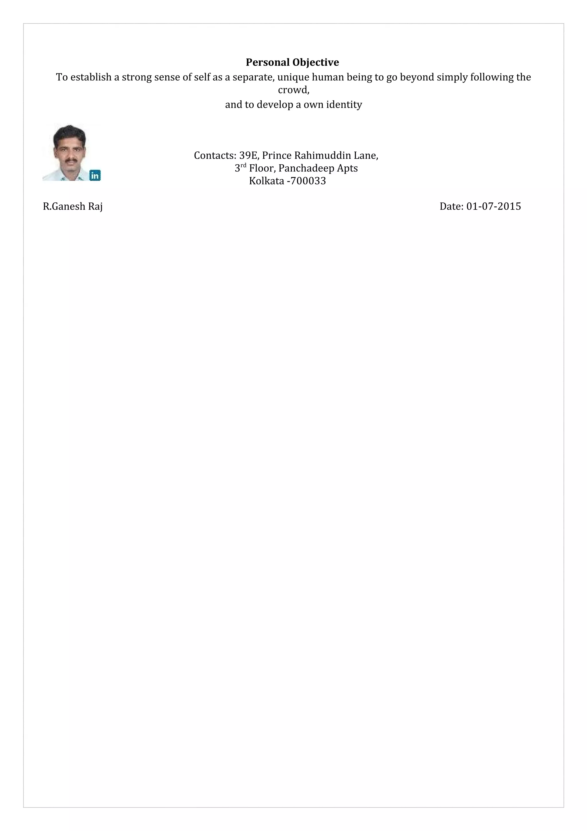 Resume Raj | DOC | Sales | Business