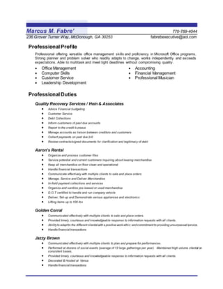 Marcus Resume4 | PDF