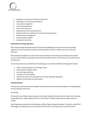 Zindzi Mining & Engineering Company Profile | PDF