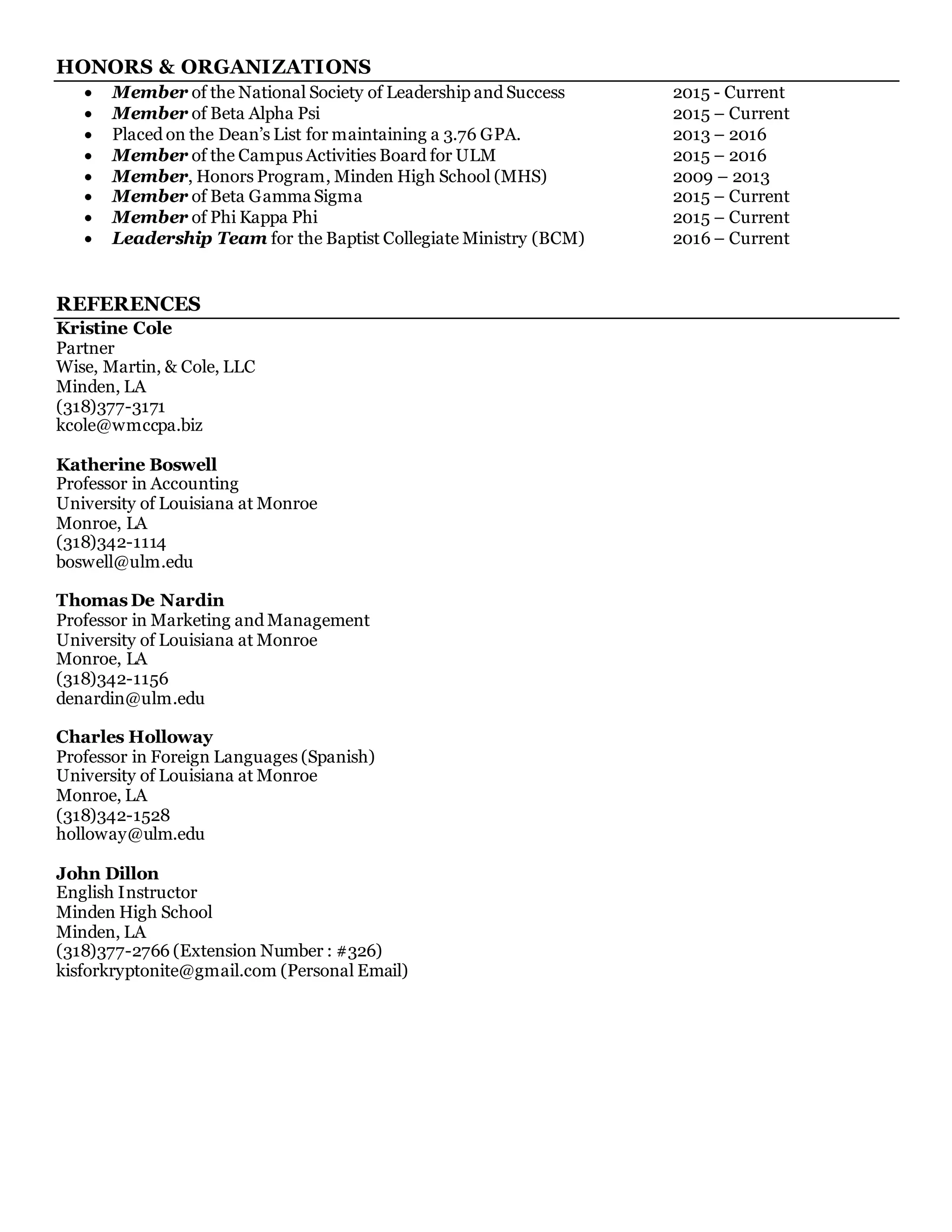 Kersten Lee's Resume | DOCX