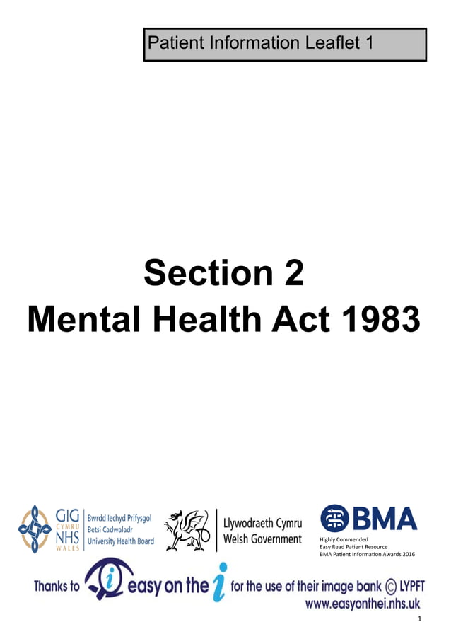 MHA Section 2 - Leaflet 1 | PDF
