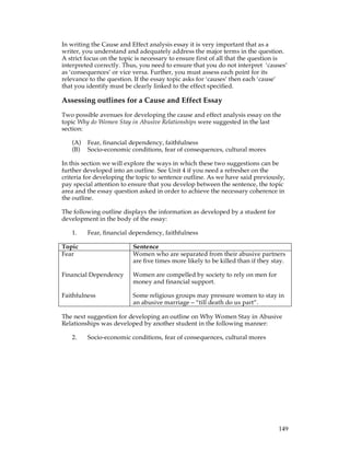 English Cause or Effects Essay Writing | PDF