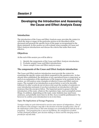 English Cause or Effects Essay Writing | PDF