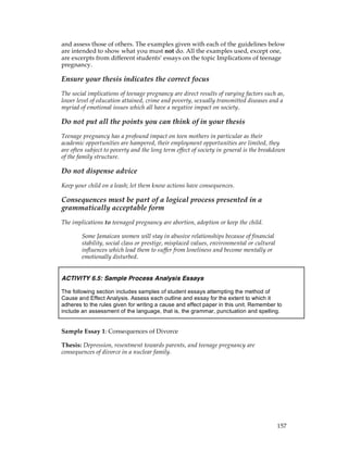 English Cause or Effects Essay Writing | PDF