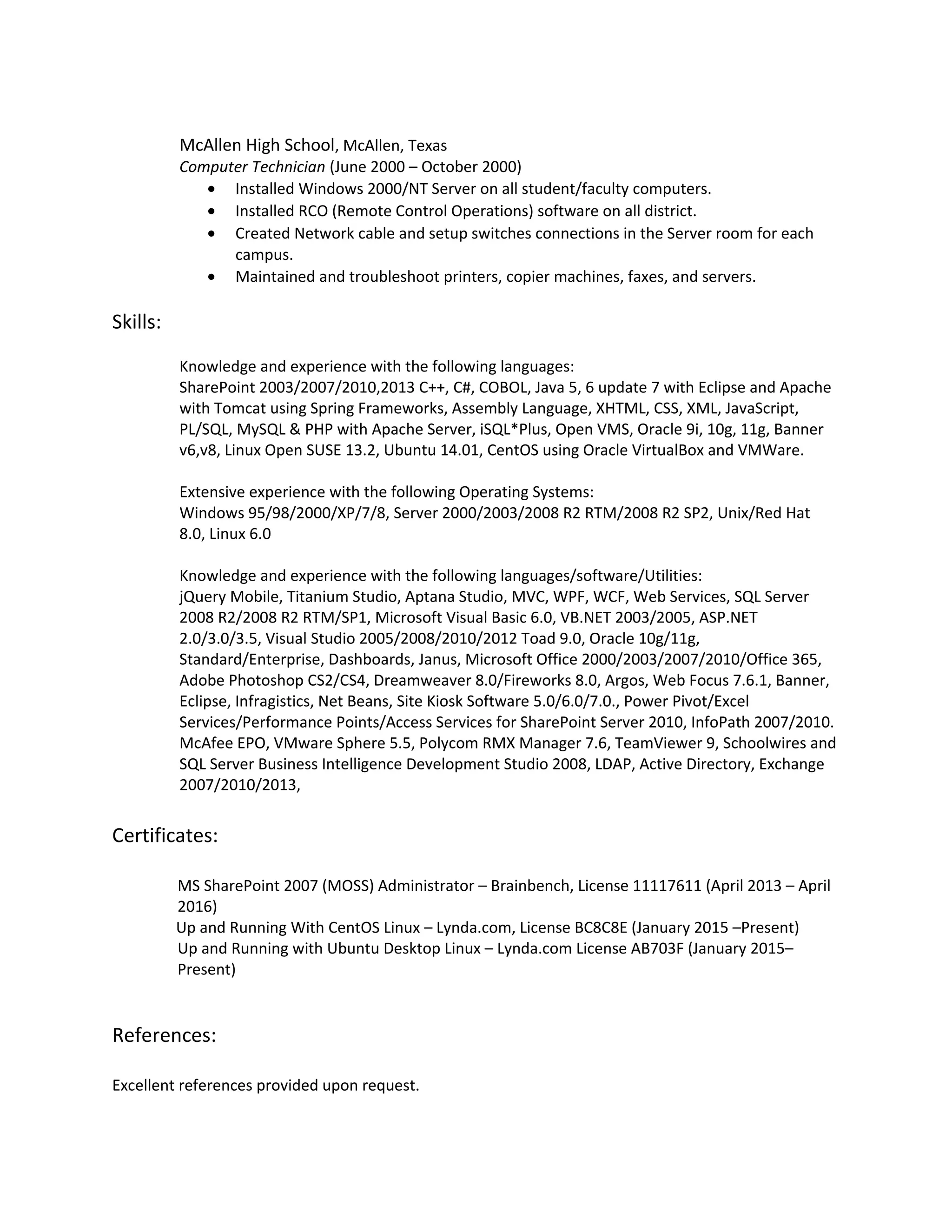 Jesus_F_Ontiveros_Resume | PDF | Free Download