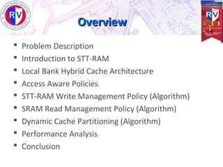 High Endurance Last Level Hybrid Cache Design | PPT