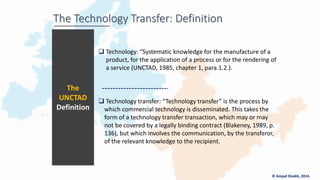 Technology Transfer between Europe and India | PPT