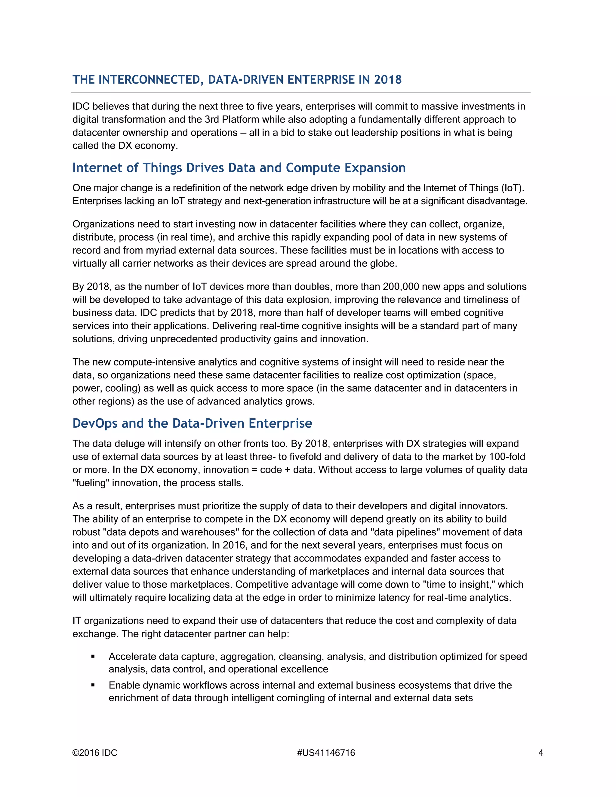 IDC Rethinking the datacenter | PDF | Databases | Computer Software and Applications