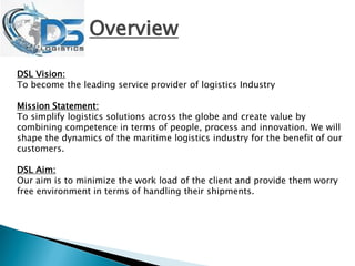 DSL presentation | PDF | Logistics and Transportation Industry | Industries