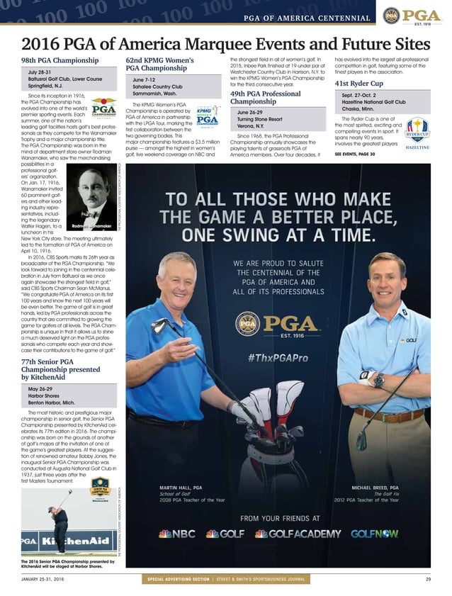 PGA of America Centennial Section | PDF
