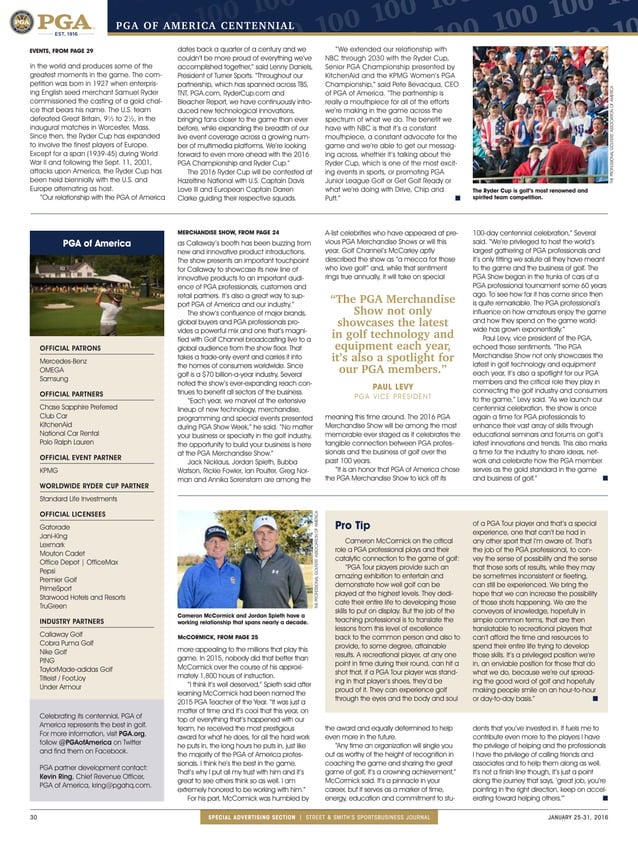 PGA of America Centennial Section | PDF