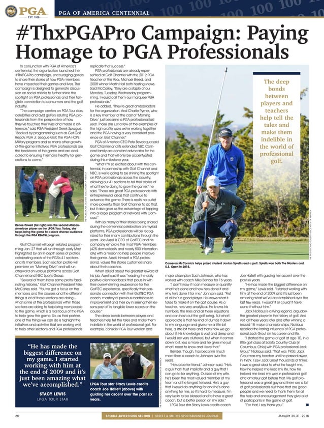 PGA of America Centennial Section | PDF
