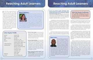 Center For Adult Learning-Report2 | PDF