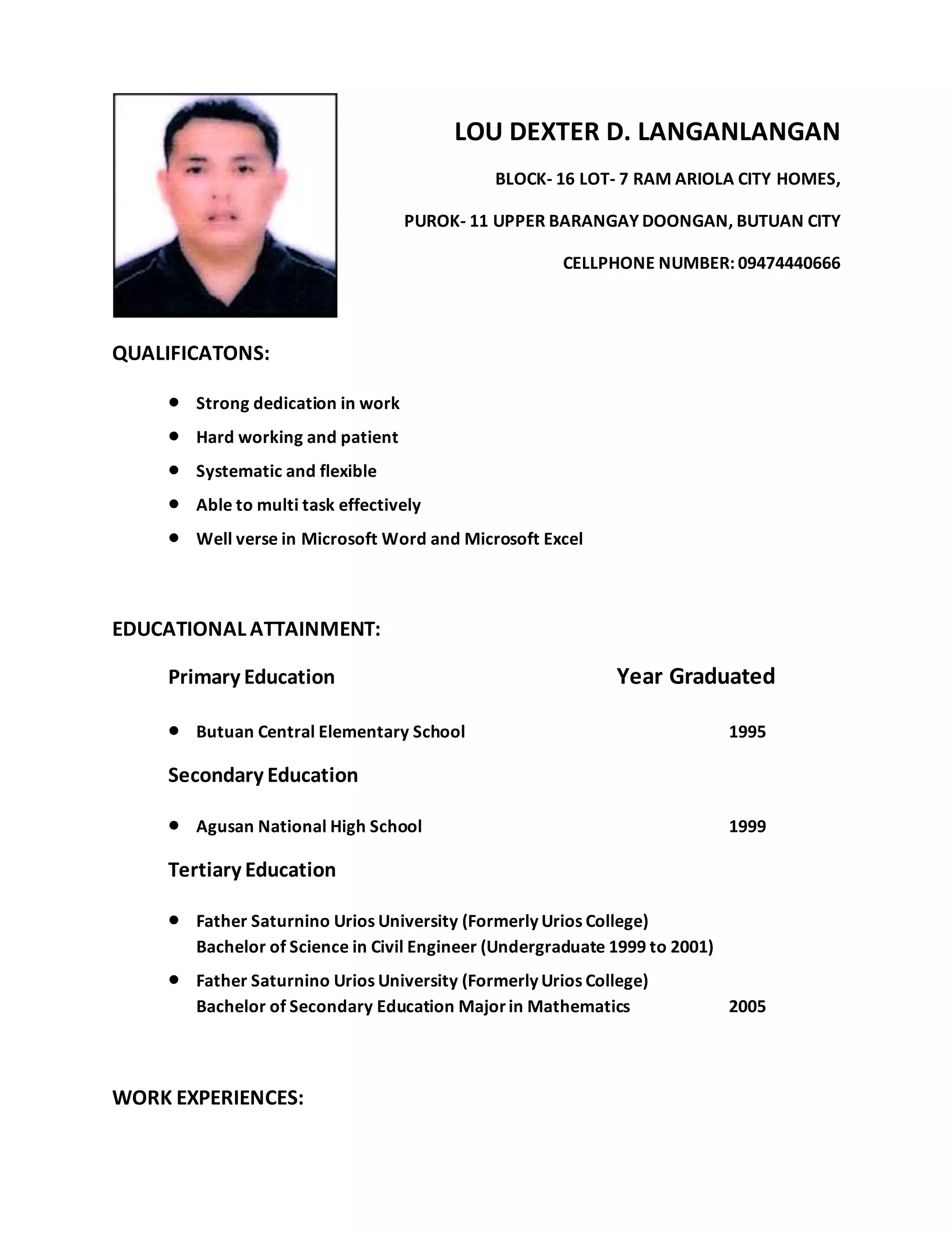 lou - for merge | DOCX | Education