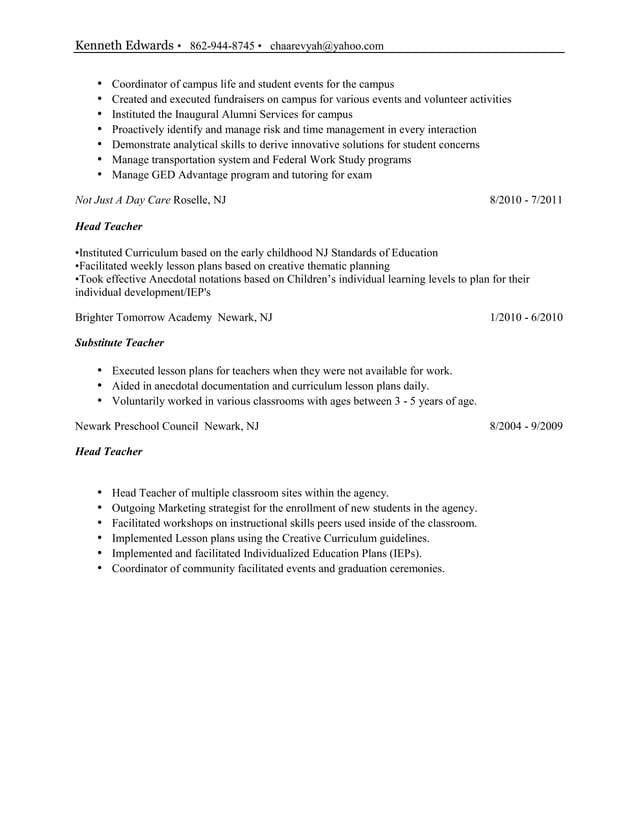 Ken Resume 1 | PDF | Professional School | Postgraduate Education