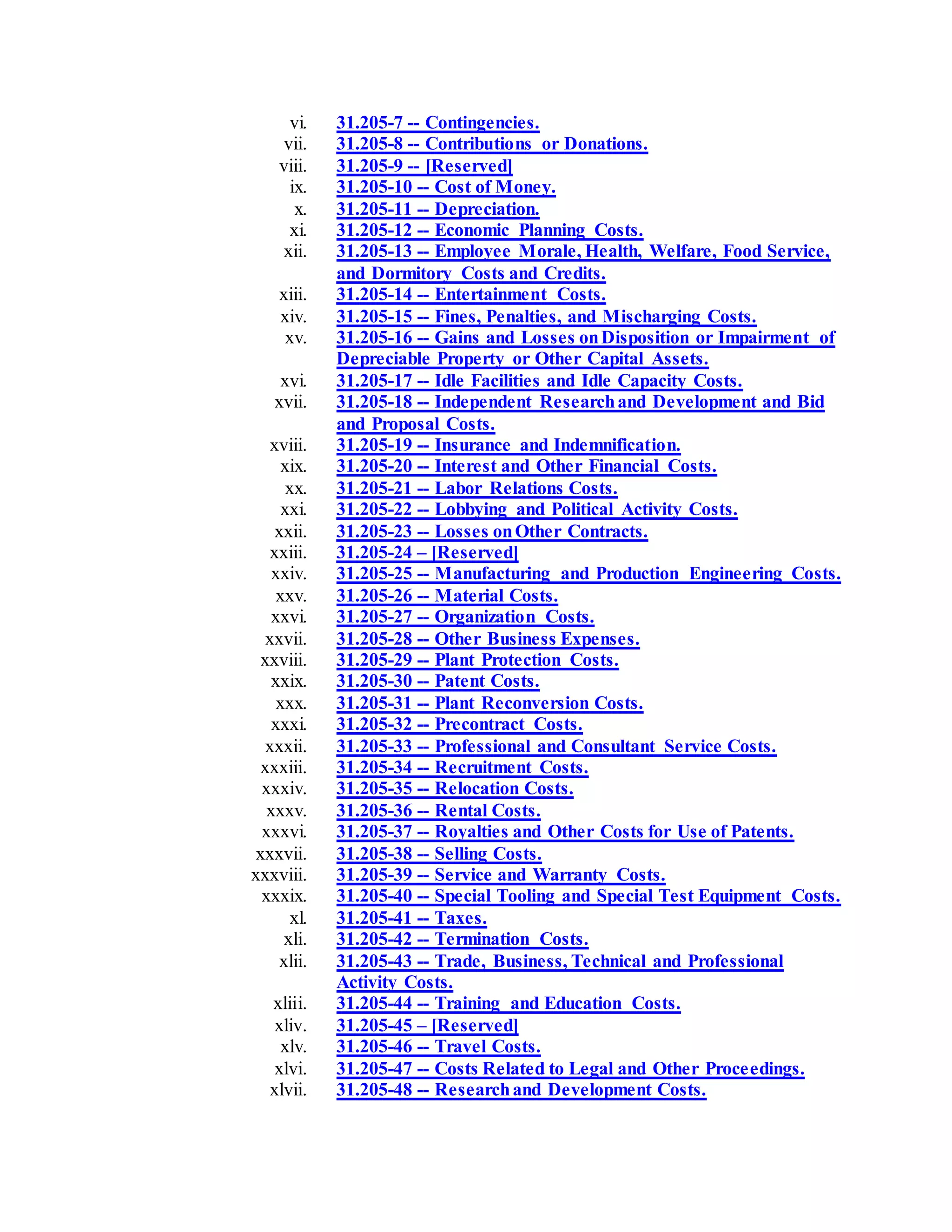 FAR Part Index | PDF