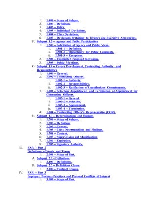 FAR Part Index | DOCX