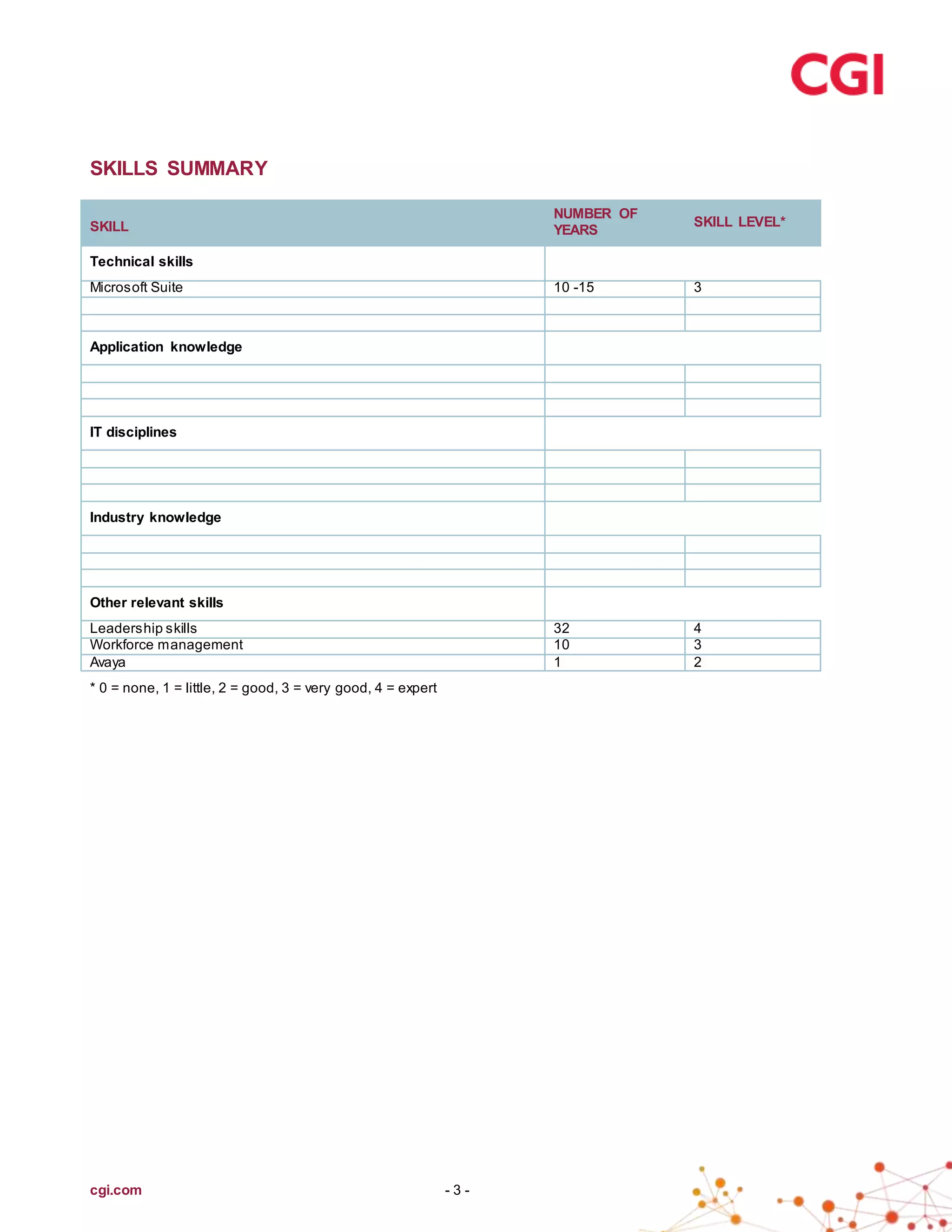 Lori Sealock CGI resume | DOCX