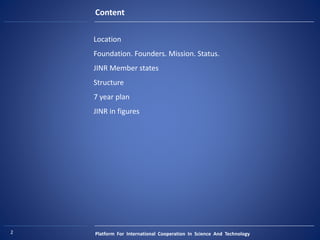 JINR_the beginning | PPTX