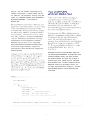 MarkLogic White Paper Better With Bitemporal (Interactive) | PDF