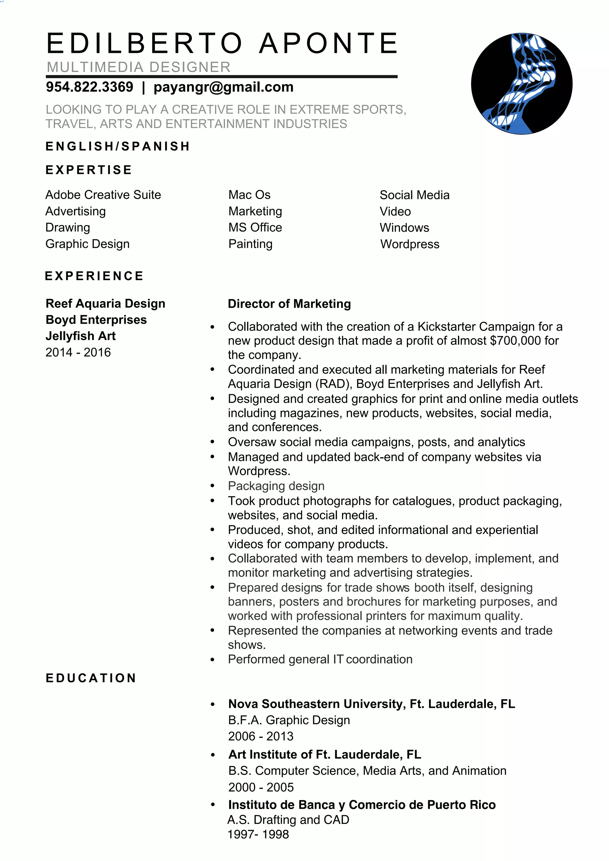 Edilberto _Aponte_Oct_2016_Resume | PDF