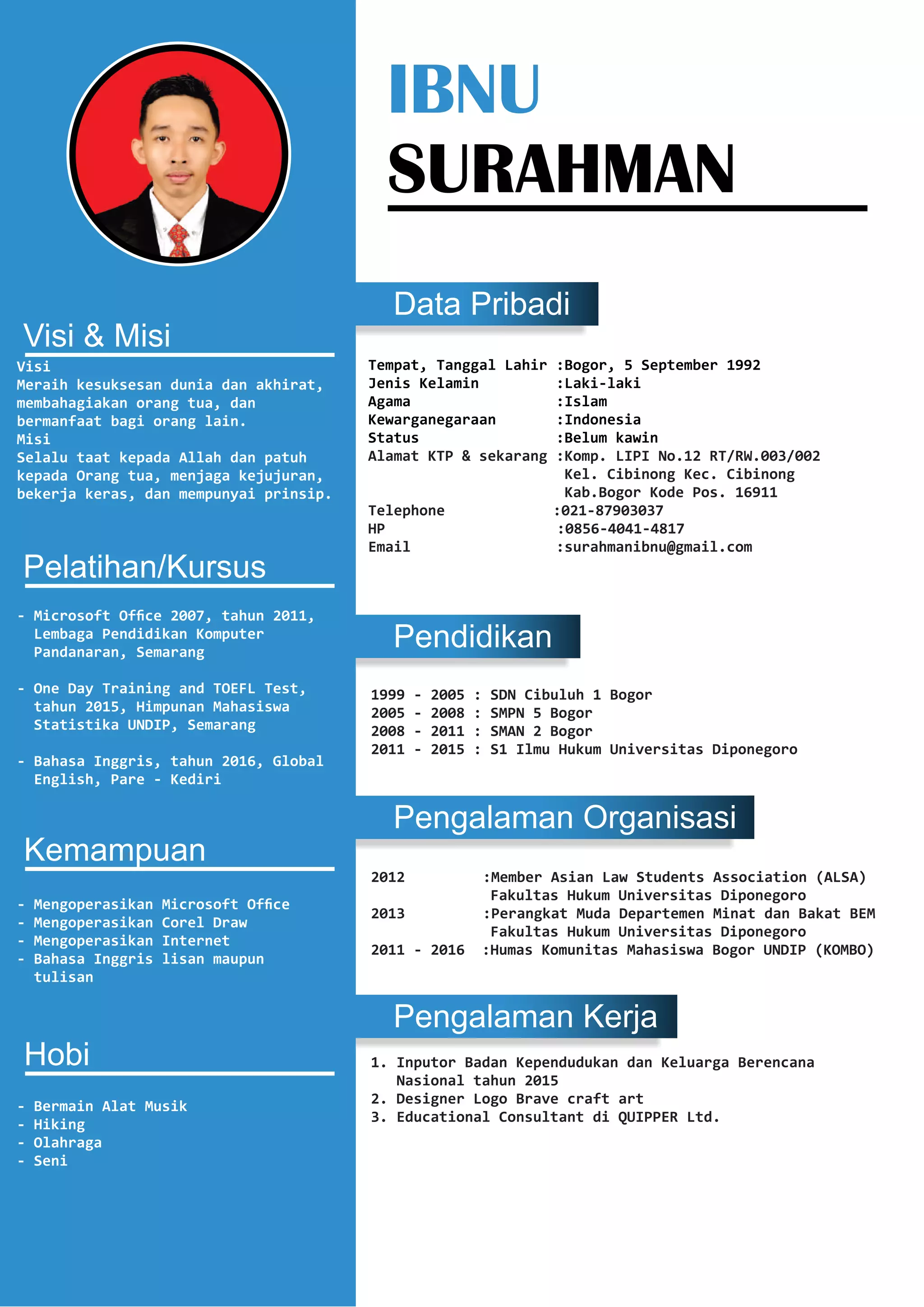 CV Ibnu | PDF