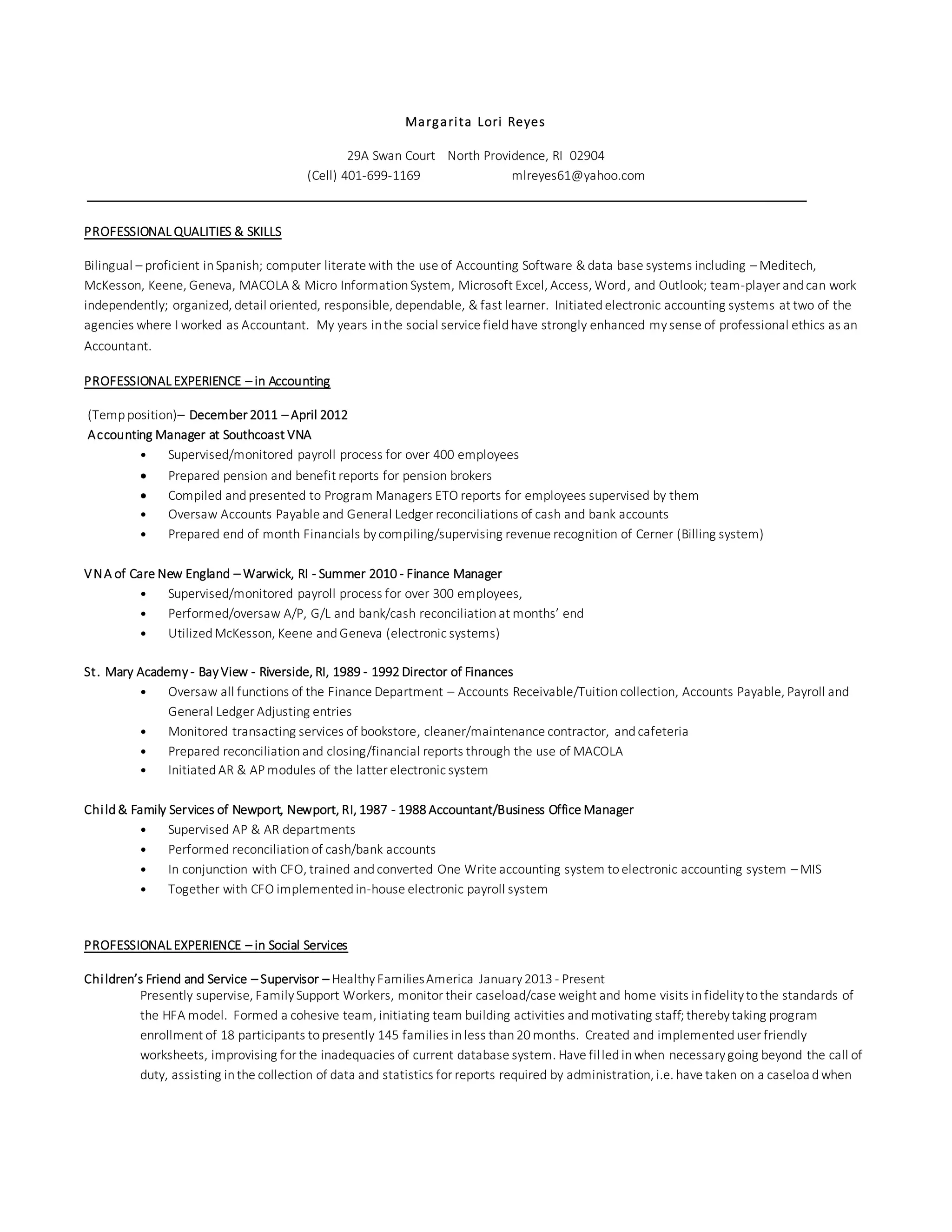 ACC RESUME15 | PDF