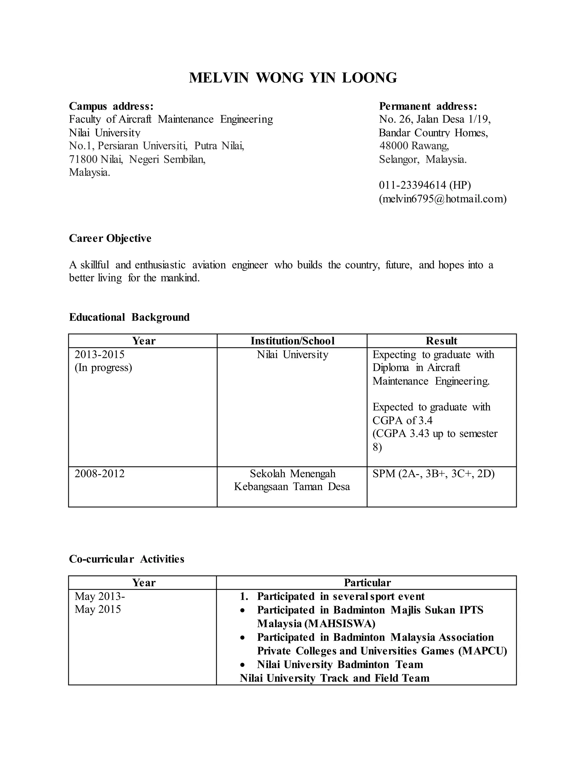 Melvin-resume | PDF