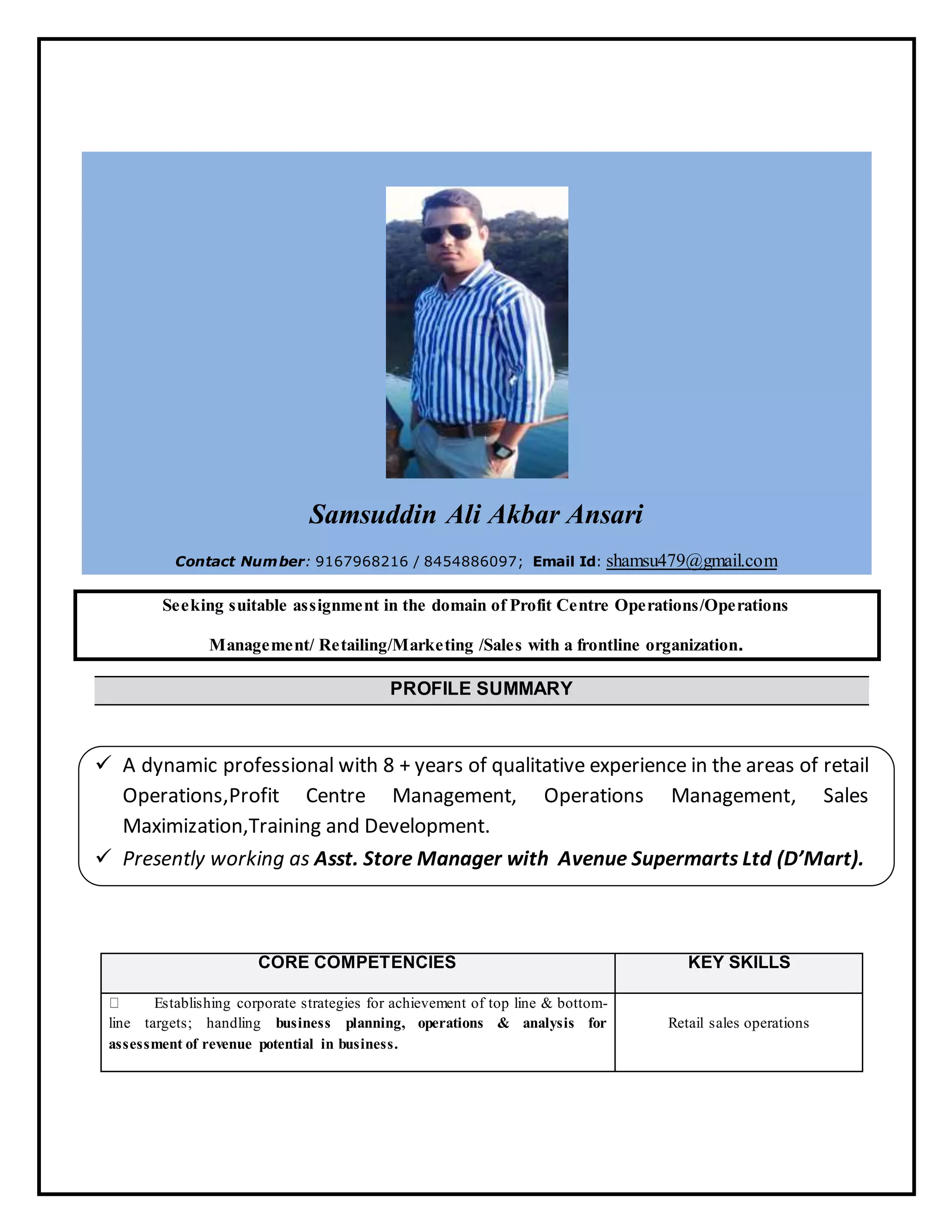 Shamsuddin Ansari_Resume | DOCX