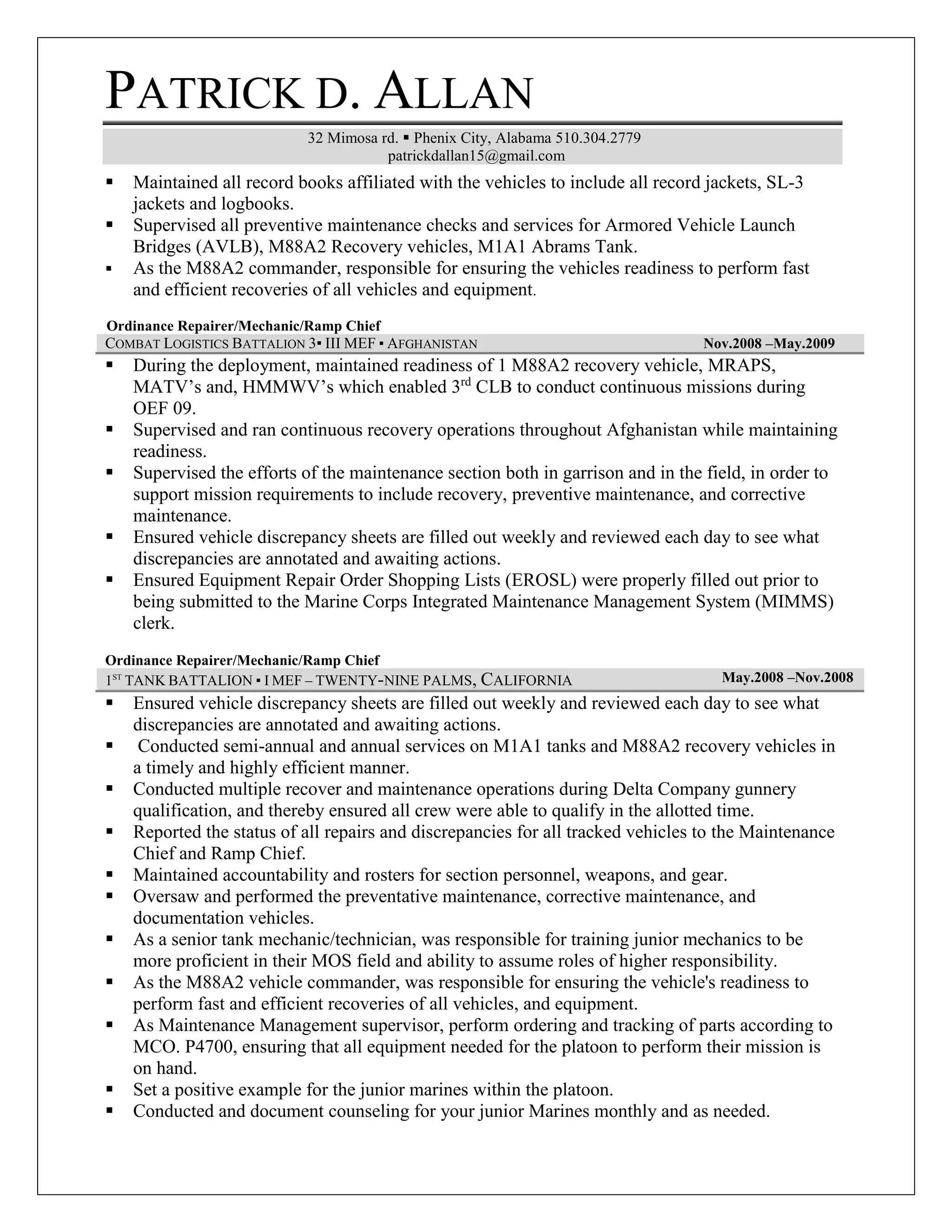 Master Resume Patrick | PDF