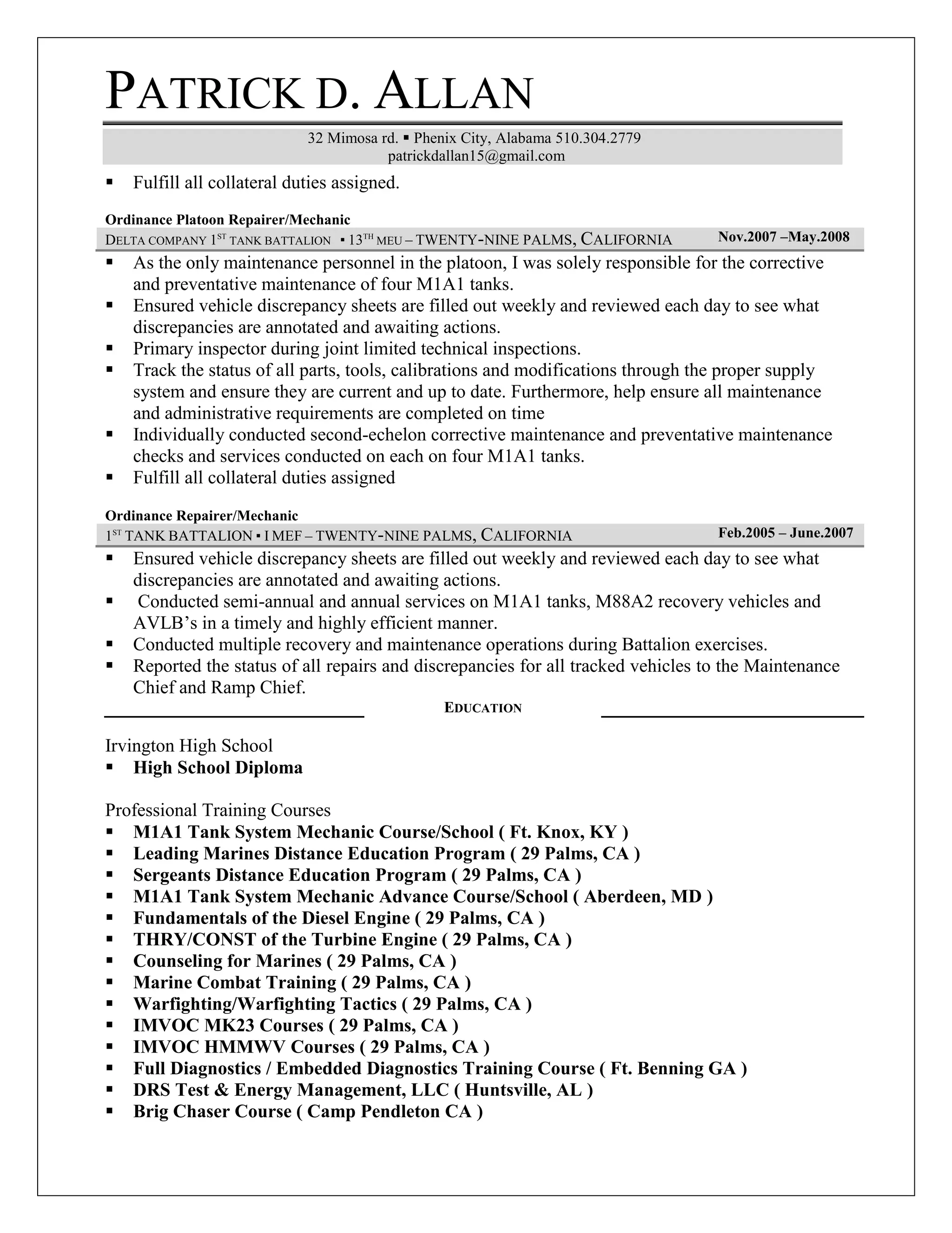 Master Resume Patrick | PDF