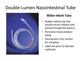GASTRIC TUBES | PPT
