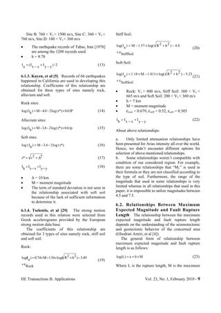 PROBABILISTIC SEISMIC HAZARD ASSESSMENT OF TEHRAN | PDF