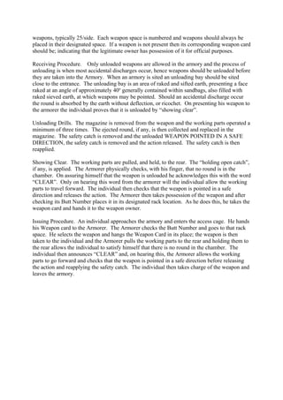 REVISED WEAPON MANAGEMENT AND ARMOURY CONTROL PROCEDURES ( | DOC