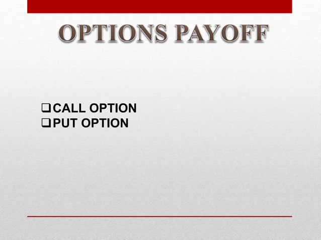 Payoff structure of derivatives | PPTX