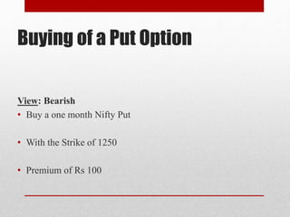 Payoff structure of derivatives | PPTX