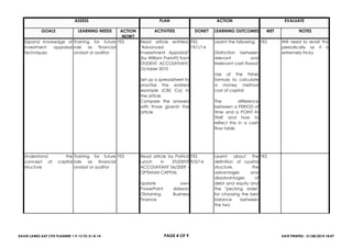DAVID LAWES AAT CPD PLANNER 1-9-13 TO 31-8-14 | PPT