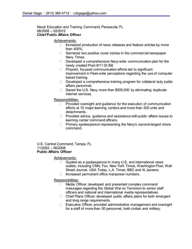 Daniel Gage--functional resume Word ver | PDF
