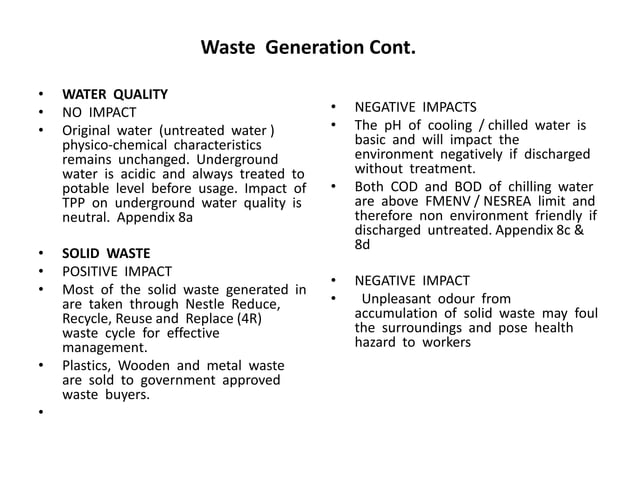 PIA REPORT PRESENTATION | PPTX | Environmental Services Industry ...