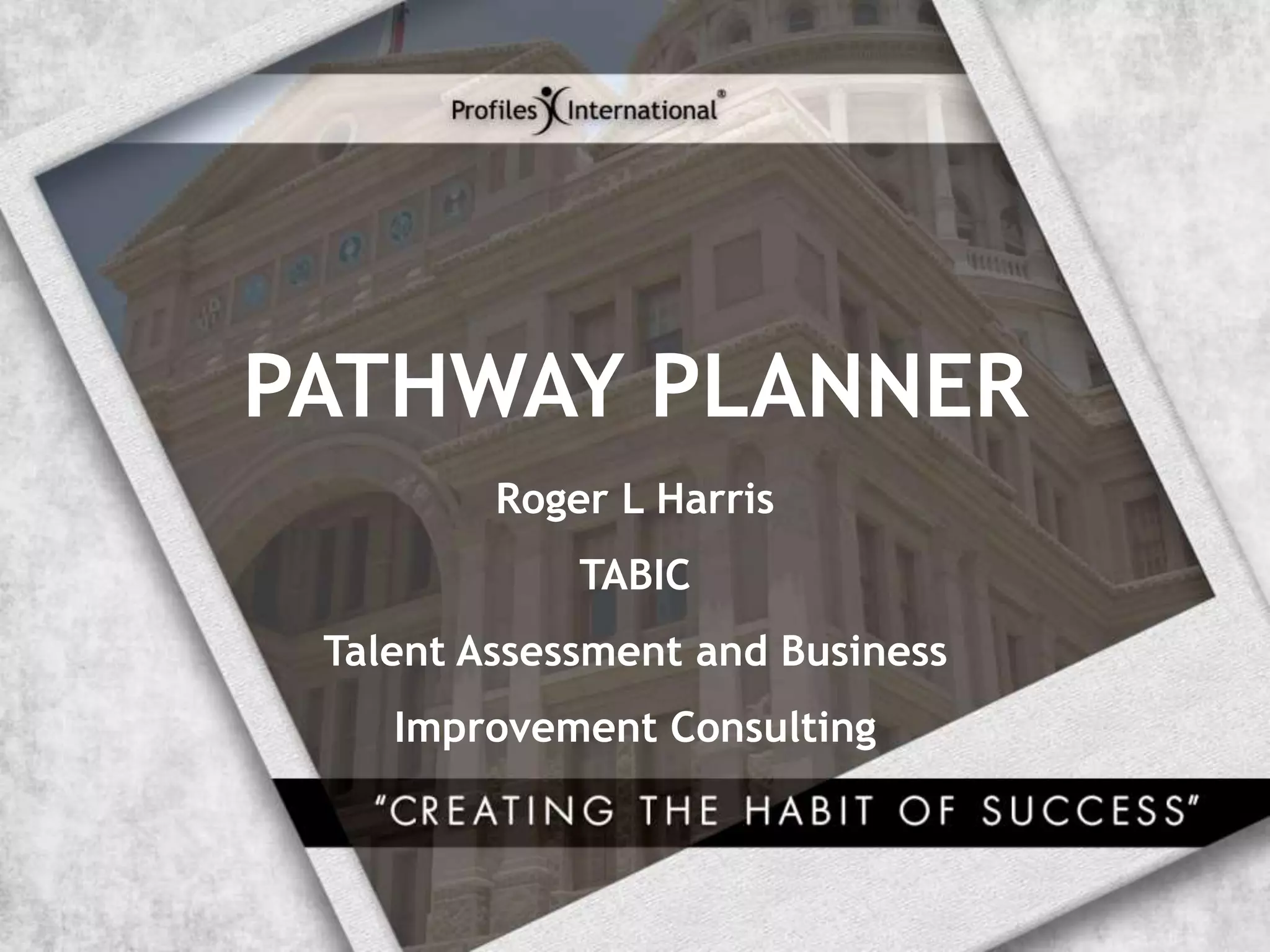 Pathway Planner RHarris | PPT