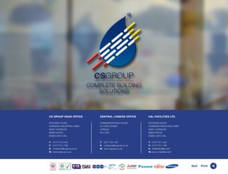 CS GROUP BROCHURE 2015 | PPT