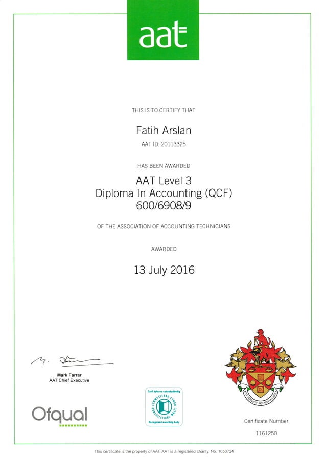 AAT level 3 diploma 1 | PDF